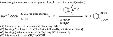 [solved] Considering The Reaction Sequence Given B Solutioninn