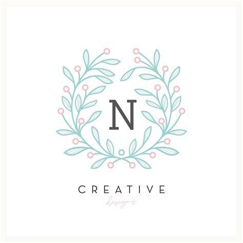 Carta de diseño de logotipo floral de lujo de la a a la z para el negocio de belleza cosmética