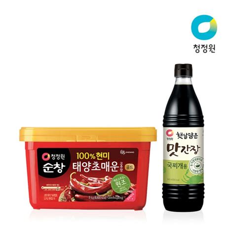 [청정원] 순창 태양초 현미 매운고추장 3kg 햇살담은 자연숙성 맛간장 국찌개용 840ml X 1 티몬