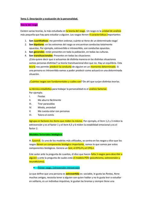 Tema 3 Apuntes Tema 3 Tema 3 Descripción Y Evaluación De La
