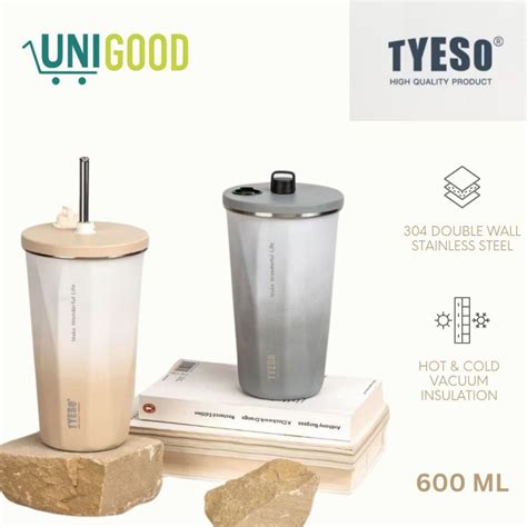 Jual UNIGOOD - ORIGINAL Tyeso 600ml Cup Coffee Tumbler Gradasi Vacuum ...