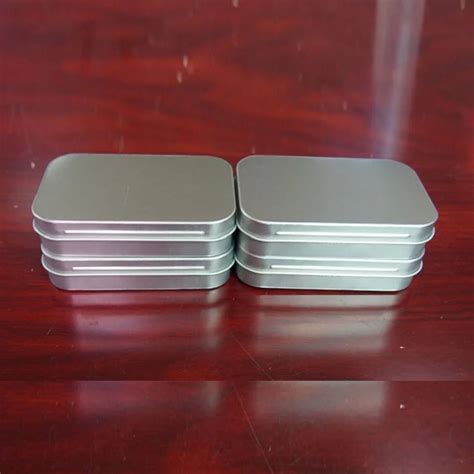Hinge Tin Box Rectangle Tin Silver Tin T Box Sealing Plain Tin Box