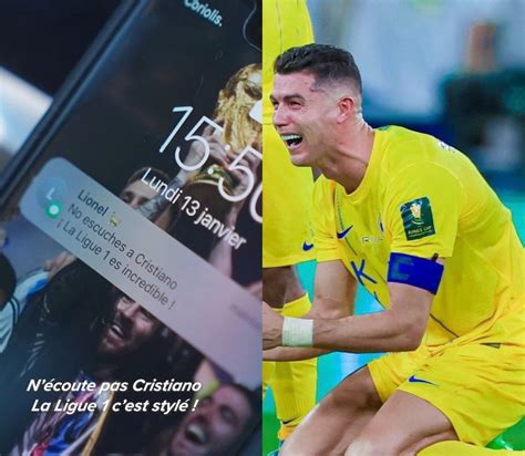 طعنه باشگاه لیون به کریستیانو رونالدو با استفاده از پیام ساختگی لیونل