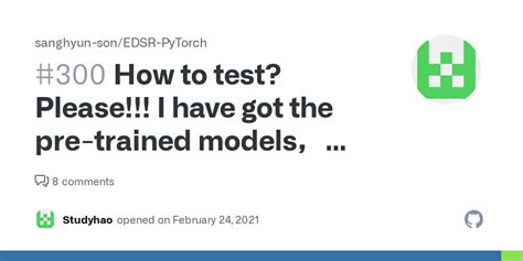 How To Test Please I Have Got The Pre Trained Models， But I Dont Know The Test Commend