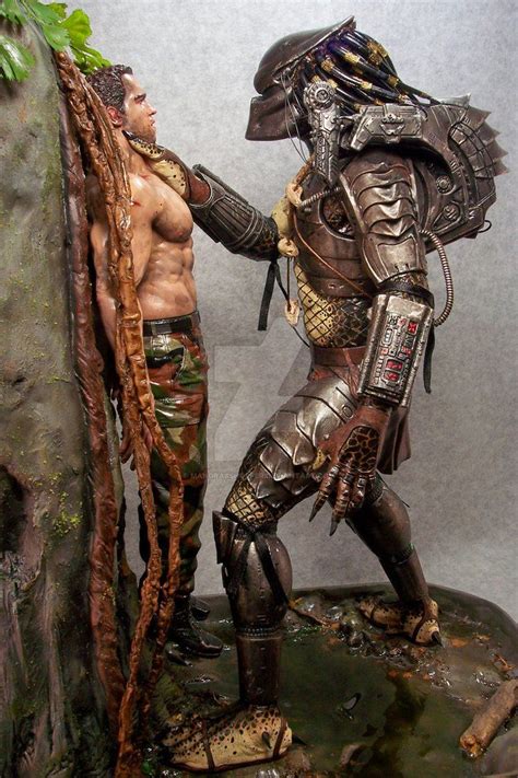 Another Encounter By Mangrasshopper Predator Alien Art Predator