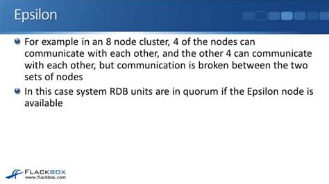 Netapp Replicated Database Quorum And Epsilon Flackbox