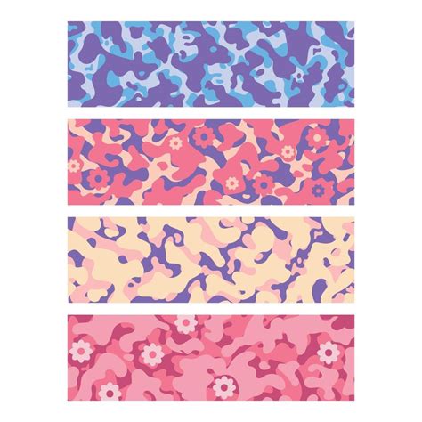 Set Camouflage Military Camo Army Pattern Background 22879374 Vector