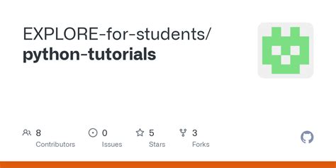 Github Explore For Studentspython Tutorials
