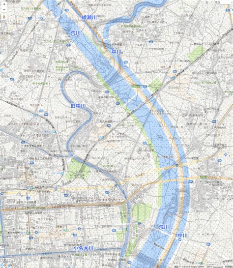 旧中川の歴史と風景 荒川放水路によって分断された川 歴史 地図 地形図