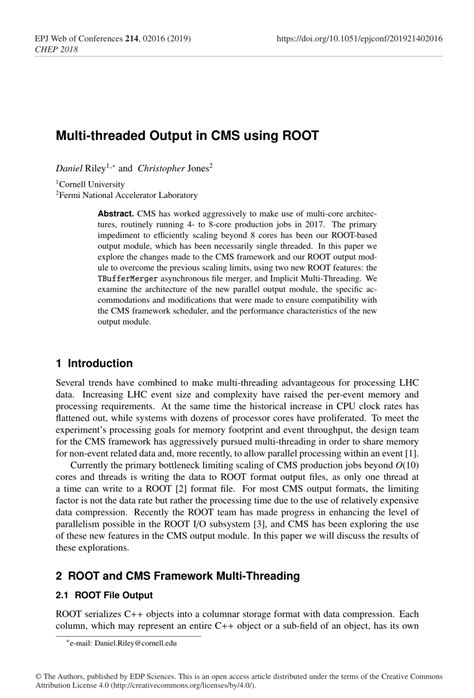pdf multi threaded output in cms using root