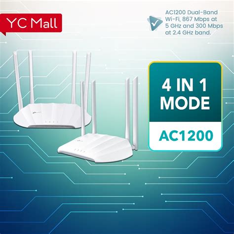 Tp Link Ac1200 Dual Band Wi Fi Access Point Gigabit Ports With Passive