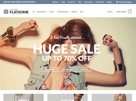 Flatsome Flat Responsive Woocommerce Theme