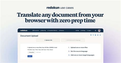 Use Cases Online Document Translation
