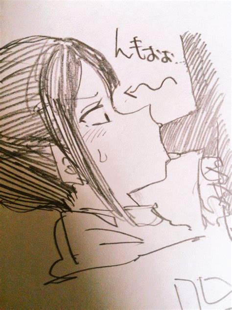 Yan Baru Traditional Media Black Eyes Black Hair Fellatio From Side Japanese Text Long