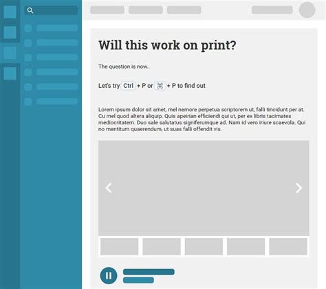 Create Print Ready Dashboard Using Css