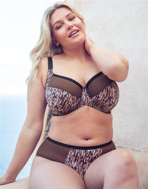 Curvy Kate Wonderfully Full Cup Side Support Bra Cocoa Print Brastop Uk