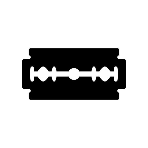 Razor Blade Vector Isolated On White Background 24360565 Vector Art At