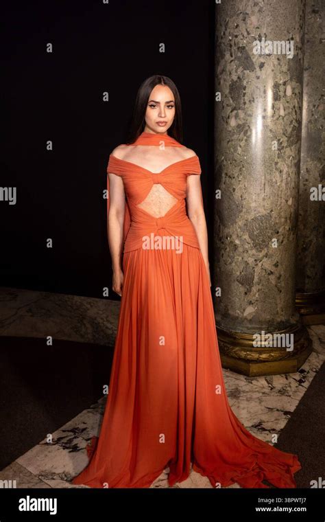 Sofia Carson Attends The Elie Saab Haute Couture Fall Winter 2025 2026