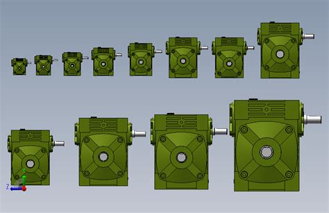 Wpw型蜗轮蜗杆减速机solidworks 2014模型图纸下载 懒石网