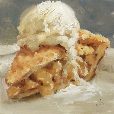 TOM BROWN FINE ART APPLE PIE ALA MODE By TOM BROWN
