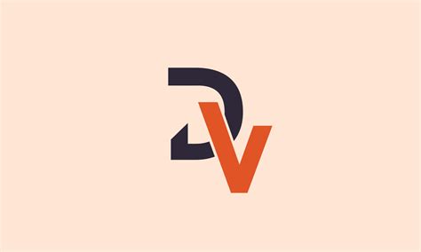Alfabeto Letras Iniciales Monograma Logo Dv Vd D Y V 8102528 Vector
