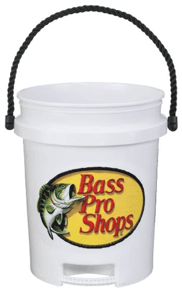 Bass Pro Shops Logo 5 Gallon Plastic Bucket With Rope Handle Matthews