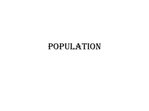 Population Powerpoint Slides Learnpick India