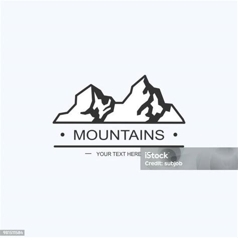 디자인에 대 한 산의 꼭대기의 그래픽 아이콘을 그립니다 자연에서 여름 캠프 휴가입니다 벡터 일러스트 레이 션 아이콘 0명에 대한