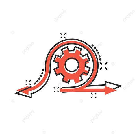 Agile Comic Icon With Arrow Cycle Splash Effect Vector Comic Release