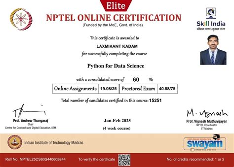 Nptel Pythonfordatascience Iitmadras Python Datascience Ai Ml