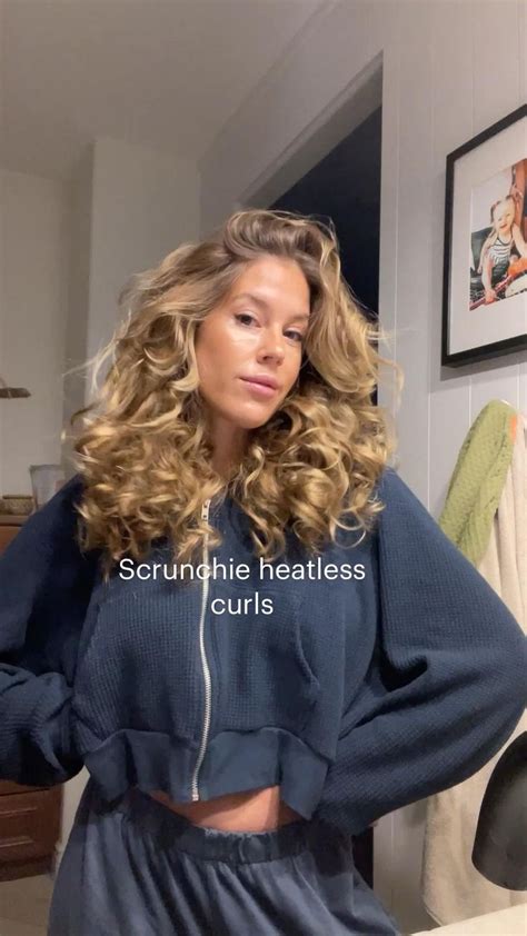 Scrunchie Heatless Hairstyle Heatless Hairstyles Hair Styles Heatless Curls