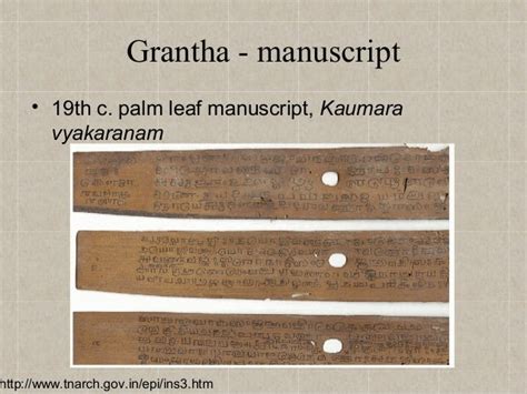 Grantha Script Writing System And Evolutionary History