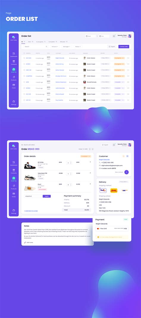 CRM Admin Panel Dashboard On Behance