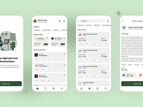 Job Finding App By Mohammed On Dribbble