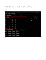 Statistics In Python Assignment Docx INFS 6351 Week 3 HW 3 Statistics In Python Step 1 1a