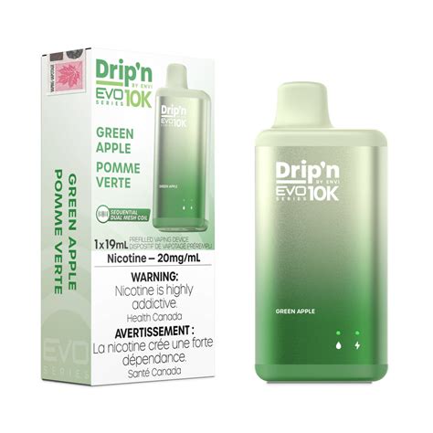 Dripn Evo 10k Green Apple 20mgml Marland Vape Store