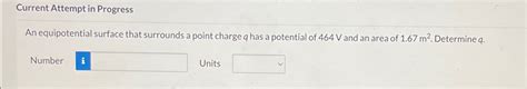 solved current attempt in progressan equipotential surface