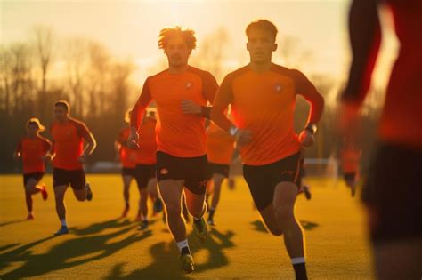 Premium Ai Image Closeup Of Athletes Pushing Limits