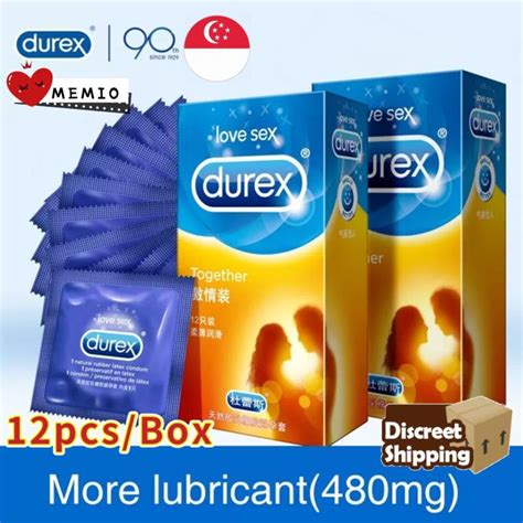 SG Seller Durex Condoms 12Pcs Box Extra Lubricated Latex Cock Penis