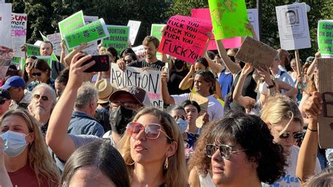 Supreme Court Overturns Roe V Wade Photos Of Protesters Crowds