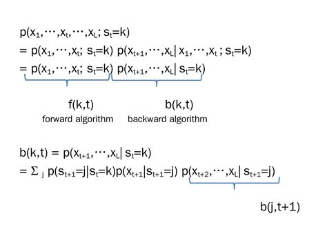 Viterbi Forward And Backward Algorithms For Hidden Markov Models