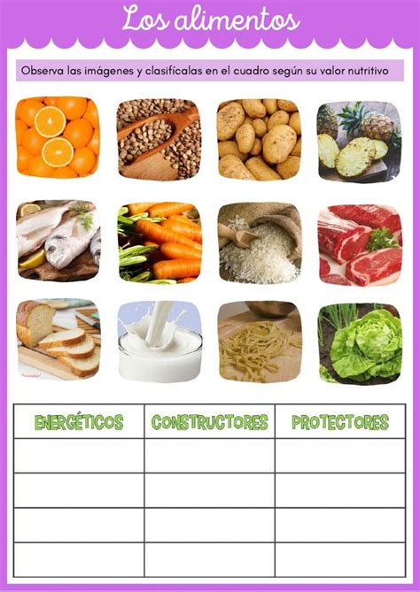 Ficha Interactiva De Los Alimentos Para Segundo De Primaria Puedes