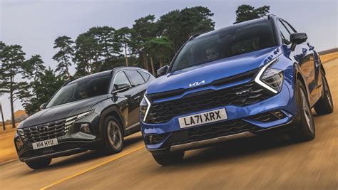 Kia Sportage Vs Hyundai Tucson 2022 Twin Test Review Pictures Auto