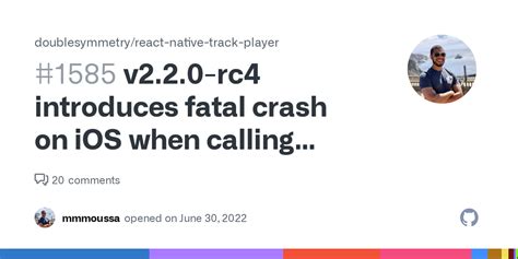 V Rc Introduces Fatal Crash On IOS When Calling TrackPlayer Reset Issue
