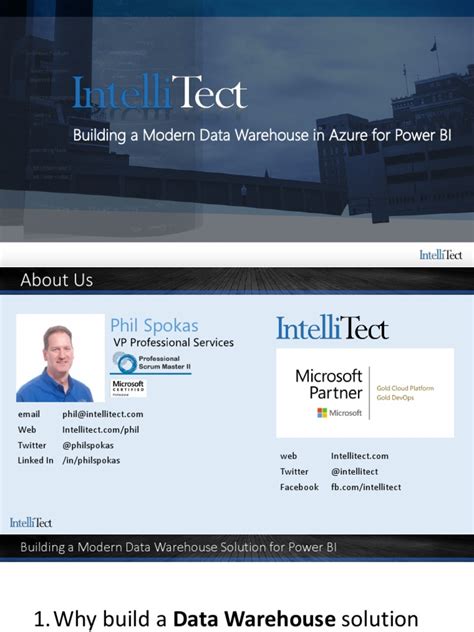 Modern Data Warehouse Architecture Pdf Microsoft Azure Cloud