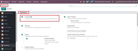 product packaging in odoo 16 inventory odoo v16 enterprise edition book