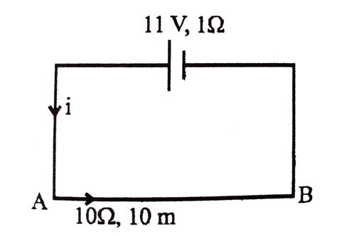 A Potentiometer Wire Has Length 10m And Resistance 10Omega It Is
