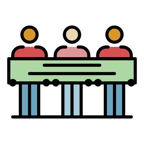Protest People Take Banner Icon Color Outline Vector 15147397 Vector