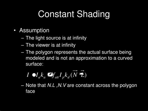ppt illumination and shading powerpoint presentation free download
