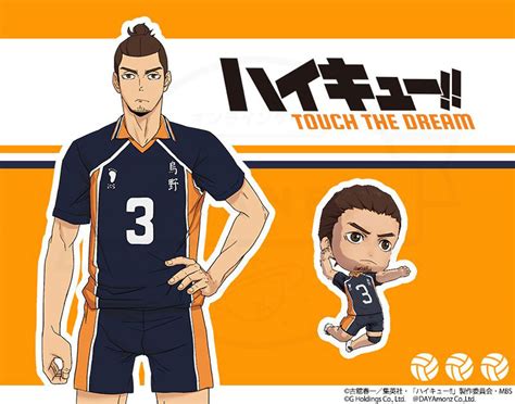ハイキュー TOUCH THE DREAMハイドリ 烏野高校キャラクター東峰旭紹介イメージ